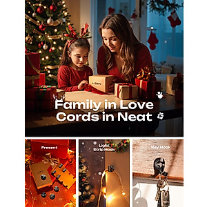 8-Pack Magnetic Cable Clips [1S Snap-On] Cord Holder, LISEN Office Desk Organizers and Accessories with 4 Extra Strong Adhesive Pads, Wire Organizer for Nightstand, Home, Wall, Car, Desktop