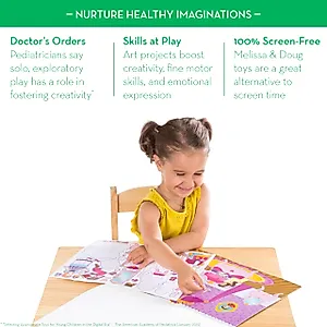 Melissa & Doug Reusable Sticker Pad: Princess Castle - 200+ Stickers And 5 Scenes