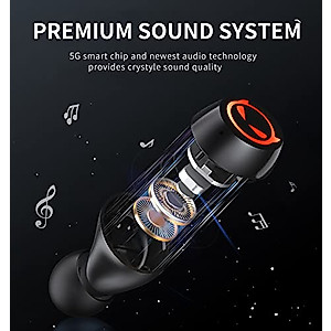 Kids Wireless Earbuds Bluetooth, Wireless Earphones with Noise Reduction Bluetooth 5.0 Waterproof Sport TWS Stereo Lightweight in-Ear-Headphones with Built-in Mic for iPhone/Android/Samsung Phones