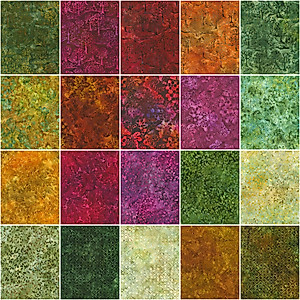 Lunn Studios Artisan Batiks Wine Country 42 10-inch Squares Layer Cake Robert Kaufman TEN-1336-42