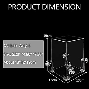 Hifybaty Negative Pressure Fish Tank - Clear Fish Elevator Water Auto-Refill, Fish Tank Water Level Maintenance, Increase Fish Activity Area, Aquarium Decoration, Vacuum Suspended Fish Tank