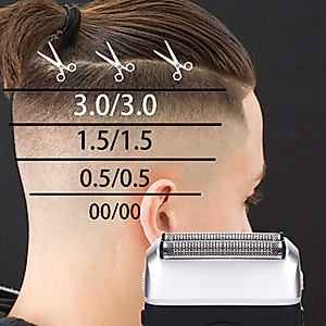 Electric Foil Shavers for Men, Mens Beard Shaver Lithium Electric Men's Multifunctional 2 in 1 Foil Trimmer Shaving Machine Clippers for Hair Cutting