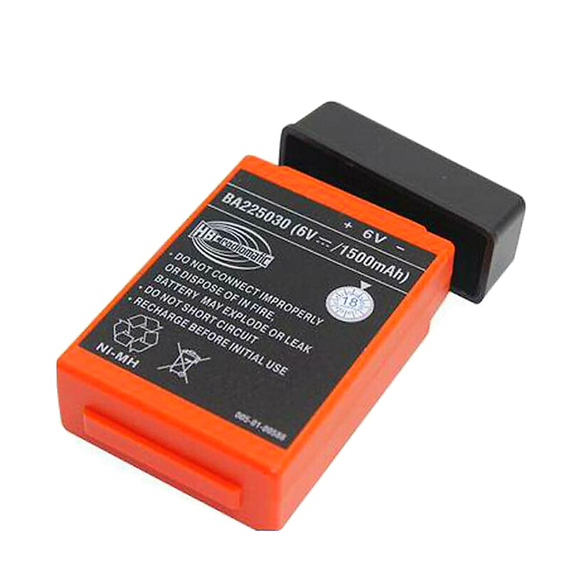WELLVEUS 2Pcs BA225030 6V 1500mAh Ni-Mh Battery for HBC Pump Truck Remote Control Battery