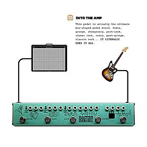 Valeton Multi Effects Guitar Pedal Dapper Indie of Distortion Reverb Delay Chorus Fuzz And Phaser Tremolo for Indie Ambient Psychedelic Grunge Post Rock Stoner Metal Retro Alternative Tone
