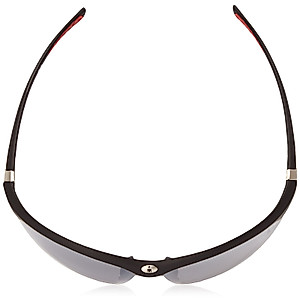 IRONMAN Men's Principle Wrap Sunglasses, Matte Black Rubberized, 71 mm