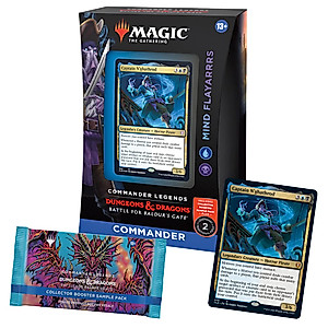 Magic The Gathering Commander Legends: Battle for Baldur’s Gate 4 Deck Bundle – Includes 1 Party Time, 1 Mind Flayarrrs, 1 Draconic Dissent, 1 Exit from Exile