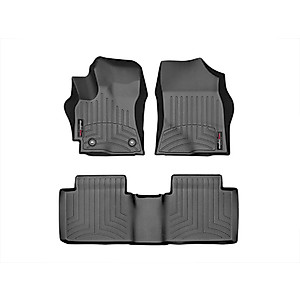 WeatherTech Custom Fit FloorLiners for Toyota Corolla - 1st & 2nd Row (4411091-445802), Black