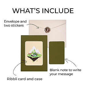 Ribbli Golf Cart Handmade 3D Pop Up Card Birthday Card Fathers Day Card, with Envelope