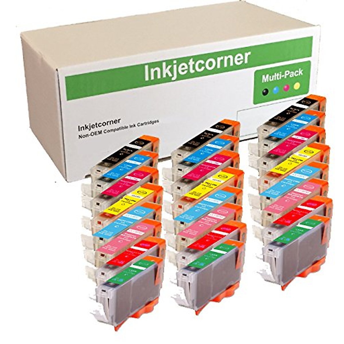 Inkjetcorner Compatible Ink Cartridges Replacement for CLI-8 for use with Pro9000 Mark II (24-Pack)
