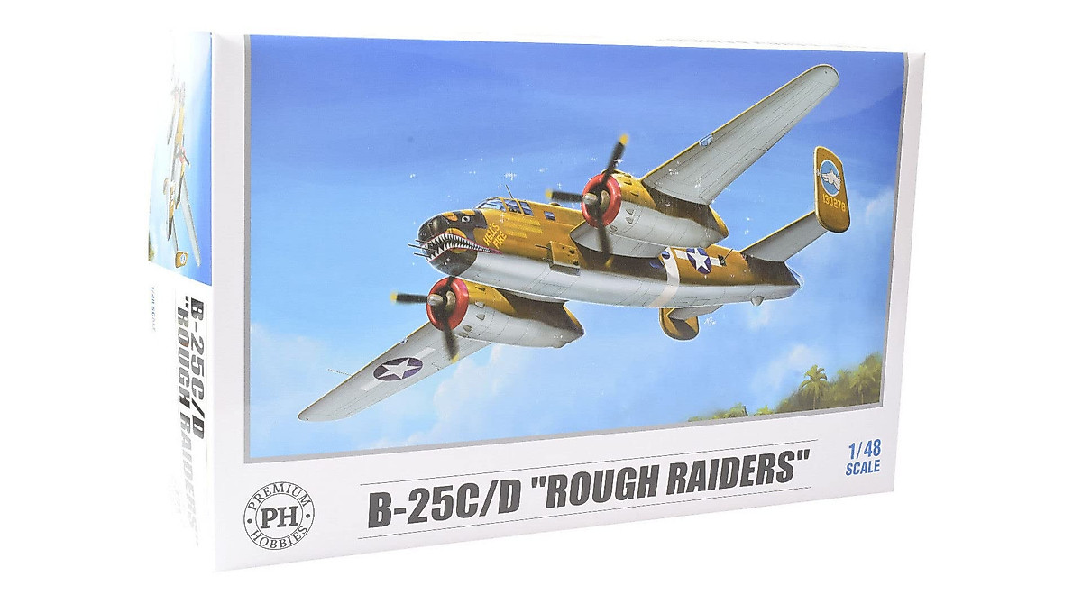 Premium B-25C/D Model Airplane Kit - 1:48 Scale