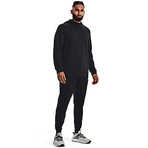 Under Armour Men's ArmourFleece Hoodie, (001) Black / / Black, Small