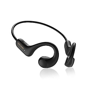 NUROUM OW10 Open Ear Air Conduction Headphone, 5.3 Bluetooth Earphone with 2 AI Noise Suppression MEMS Mics, IPX6 Waterproof ,10H Playtime,Sports Headphone for Hiking Running Cycling