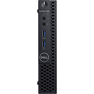 Dell OptiPlex 3060 Micro Form Factor (MFF) Business Desktop PC, Intel Six/Hexa Core i5-8500T, 32GB RAM, Intel PCIe Nvme 1TB SSD, Display Port/HDMI, Wireless LAN, Gigabit Ethernet, Windows 10 Pro