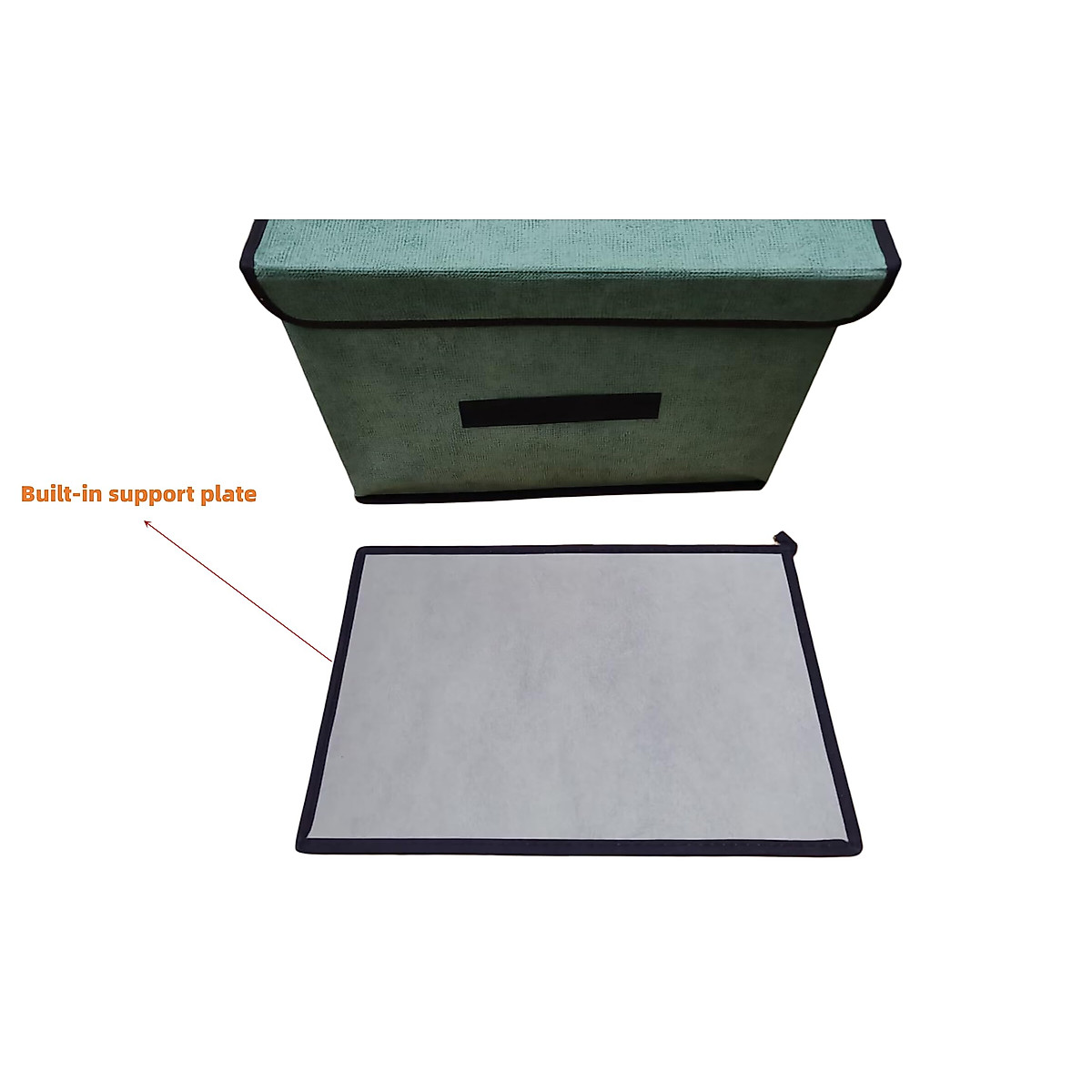 lonmercaite Pack of 4, foldable storage box, non-woven fabric, flip storage box, with handles, clothing, toys, home wardrobe storage and organizing box (9x9x14inch) (off white 4pcs)