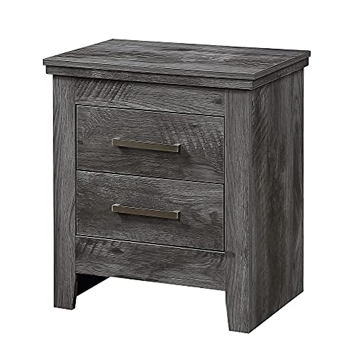 Acme Furniture Vidalia Nightstand, Rustic Gray Oak