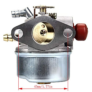 LIYYOO 640025A Carburetor + Air Filter Tune Up Kit for Tecumseh 640135A 640004 640014 640025 640017 640117 640104 OHH50 OHH55 OHH60 OHH65 5.5HP Engine Lawn Mower Pressure Washer Snow Thrower Carb