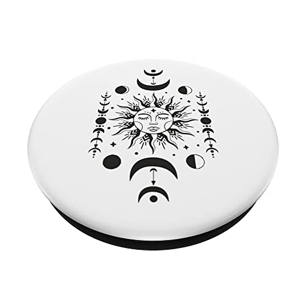 Witchy Sun Moon Celestial Crescent Bohemian Moon PopSockets Swappable PopGrip