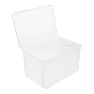 UPKOCH Clear Bread Container Case: Fresh Keeping Toast Box Transparent Buns Baguettes Storage Organizer Multi-function Refrigerator Pastry Cake Holder