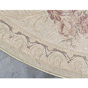 Unique Loom Versailles Collection Area Rug - Henry (3' 1" Round Green/Cream)
