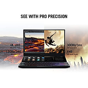 ASUS ROG Zephyrus Duo SE 15 Gaming Laptop, 15.6” 300Hz FHD IPS Type Display, NVIDIA GeForce RTX 3080, AMD Ryzen 9 5900HX, 32GB DDR4, 1TB PCIe SSD, Per-Key RGB Keyboard, Windows 10 Pro, GX551QS-XS98