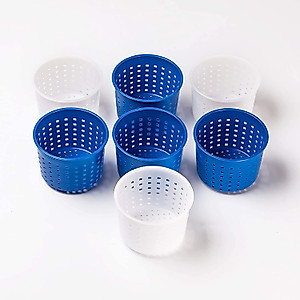 Cheese Making Molds Cheese making mold Cheese making rennet Cheese molds Cheeseware Cheese making Rennet Cow Goat Kitchen utensils Hard cheese Milk | 0.3L/0.08gal/0.55 lbs Blue+White Original HOZPROM