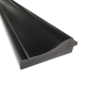 Amanti Art Non-Beveled Full Length Mirror (67.5 x 31.5 in.), Ballroom Black Silver Frame - Floor Mirror, Wall Mirror - Black from WI, USA