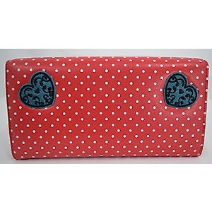 Dancing Days Lolita Swallow Tattoo Girl Polka Dot Embroidery Wallet (Red)