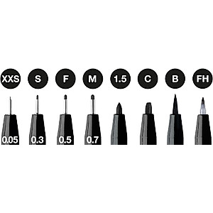 Faber Castell Pitt Black Ballpoint Pen, Black, Unisex