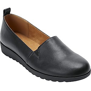 Comfortview June Flat Women's Slip-On Shoes (Wide Widths Available) - 7 M, Black