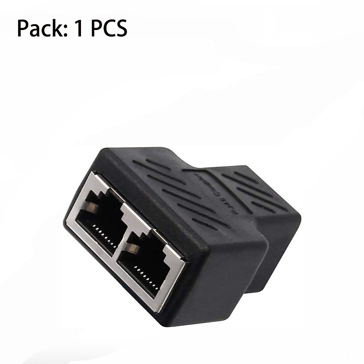 Aoiutrn RJ45 Splitter Adapter, USB 1 to 2 Network Connector Dual LAN Ethernet Socket 8P8C Extender Plug Cable for Cat5, Cat5e, Cat6, Cat7