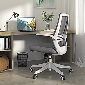Ergonomic Office Chair Mid-Back Home Desk Chair with Lumbar Support Small Mesh Computer Chair