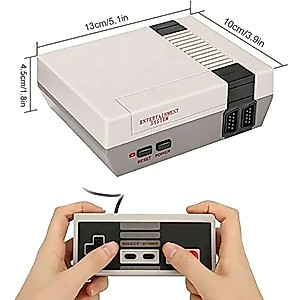 Classic Retro Game Console, 8-Bit Gaming System, Built-in 620 Video Games and 2 Classic Controllers, AV Output Video Games for Ideal Gift for Kids and Adults