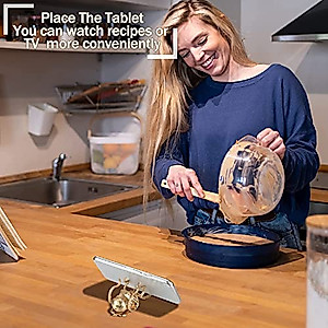 LTXDJ Cell Phone Stand 3 PC Octopus Mobile Phone Holder - Phone Dock Signature Pen Holder Aluminum Alloy Creative Octopus Lazy Mobile Phone Brush Play Phone Stand for Desk Decor Ornaments