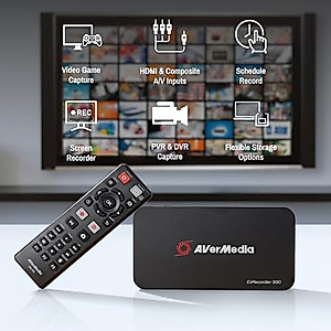 AVerMedia EZRecorder 330G - 4K Pass-Through and 1080p60 Video Recording, DVR with HDMI Capture, Digital Converter, Schedule Recording, No PC Required (ER330G)