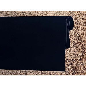 Self Adhesive Velvet Flock Backing Paper Liner for Jewelry Drawer Craft Fabric Peel and Stick Black, Soft Velvet Liner for Drawer DIY 17.7" x 117"