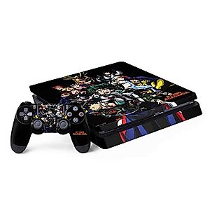 Skinit Decal Gaming Skin Compatible with PS4 Slim Bundle - Officially Licensed Funimation My Hero Academia Main Poster Design