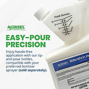 Bifenthrin Pro 7.9, Insect Control, Safe for Plants & Crops, Insecticide, Effective Against 125+ Insects, Includes 3-Pack of Agrisel Protective Gloves, 32 Ounces