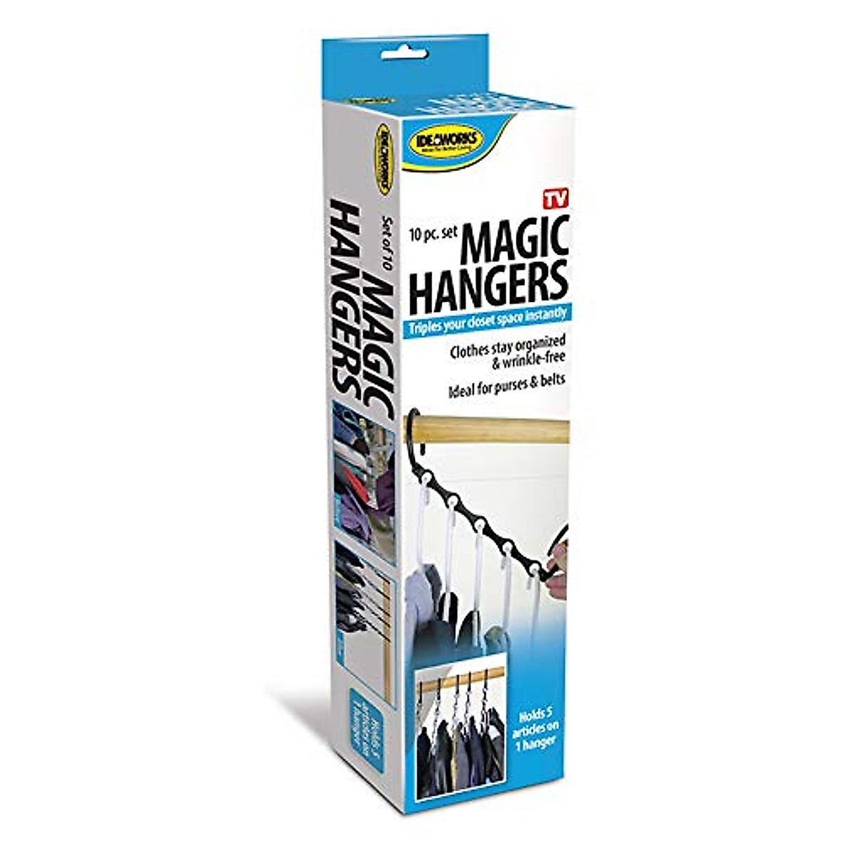 JOBAR JB5523 As Seen On TV Magic Hangers Set Of 10