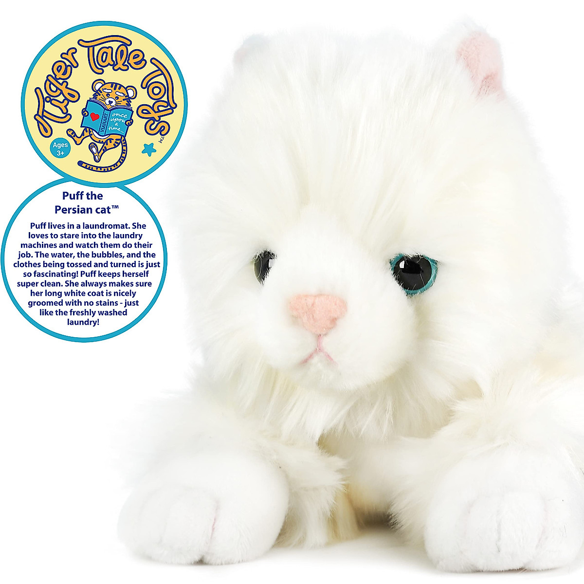 VIAHART Puff The Persian Cat | 13 Inch Stuffed Animal Plush | by TigerHart Toys