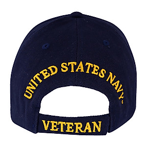 Trendy Zone 21 US Navy Veteran Hat for Men and Women, Officially Licensed Product | United States Navy (USN) | Ideal for Gifting | Navy Blue