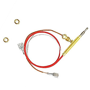METER STAR Outdoor Heater Replacement Parts M8 x 1 End Connection Nuts Thermocouple 0.4 Meters Length M6 x 0.75 Head Thread with,Suitable for Outdoor Patio Heaters Repair and Replacement