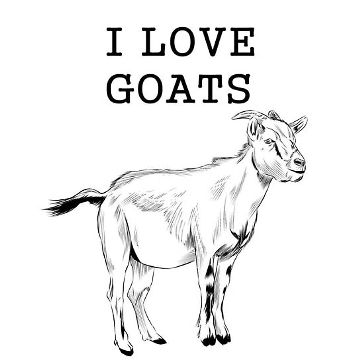 CafePress I Love Goats Mugs Ceramic Coffee Mug, Tea Cup 11 oz