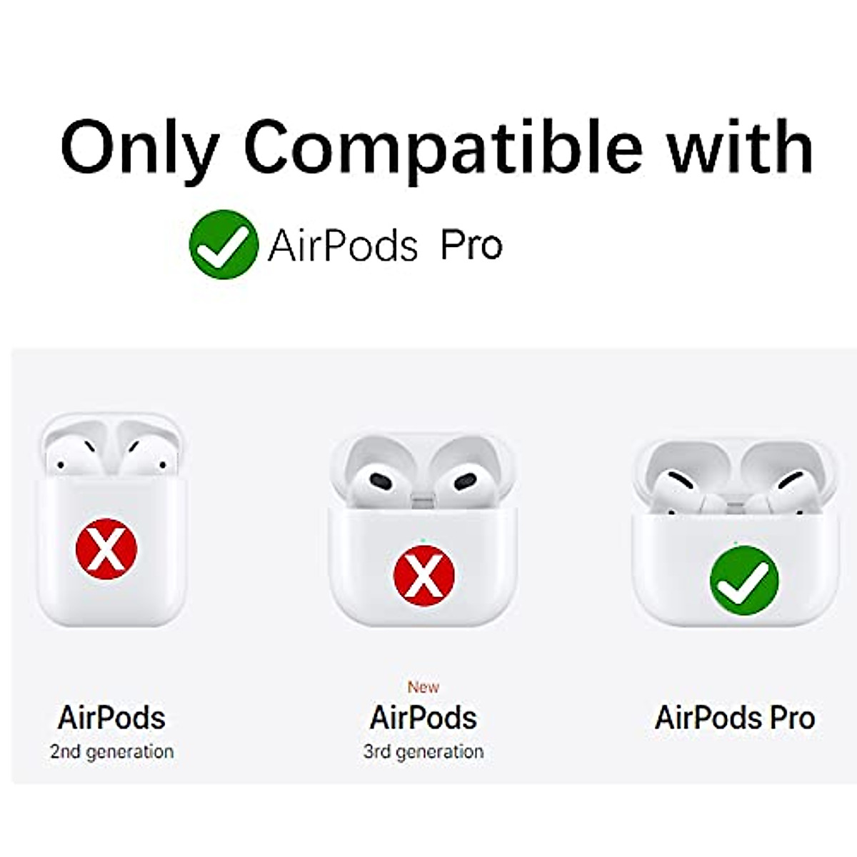 Motorcycle Vehicle Silicone Case Compatible with Airpods Pro Headphones Cover with Keychian for Mens Boys TeenagersBlack(Glow in Dark