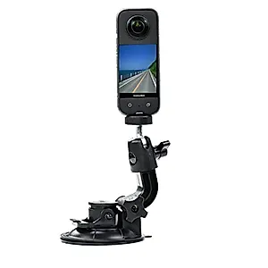 vgsion Car Mount Suction Cup Dashboard Camera Holder Compatible with Insta360 One X3, One X2, One RS, ONE R, Dash Camera, Portable Camera