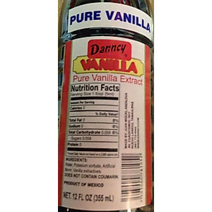 New 1Dark and 1White 12 oz. PURE VANILLA EXTRACT Danncy Brand