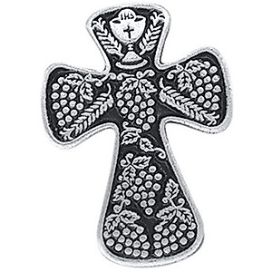 Cathedral Art (Abbey & CA Gift First Holy Communion Cross Pocket Token, 1-Inch, 1" Length x 1" Height x 0.2" Width, Silver