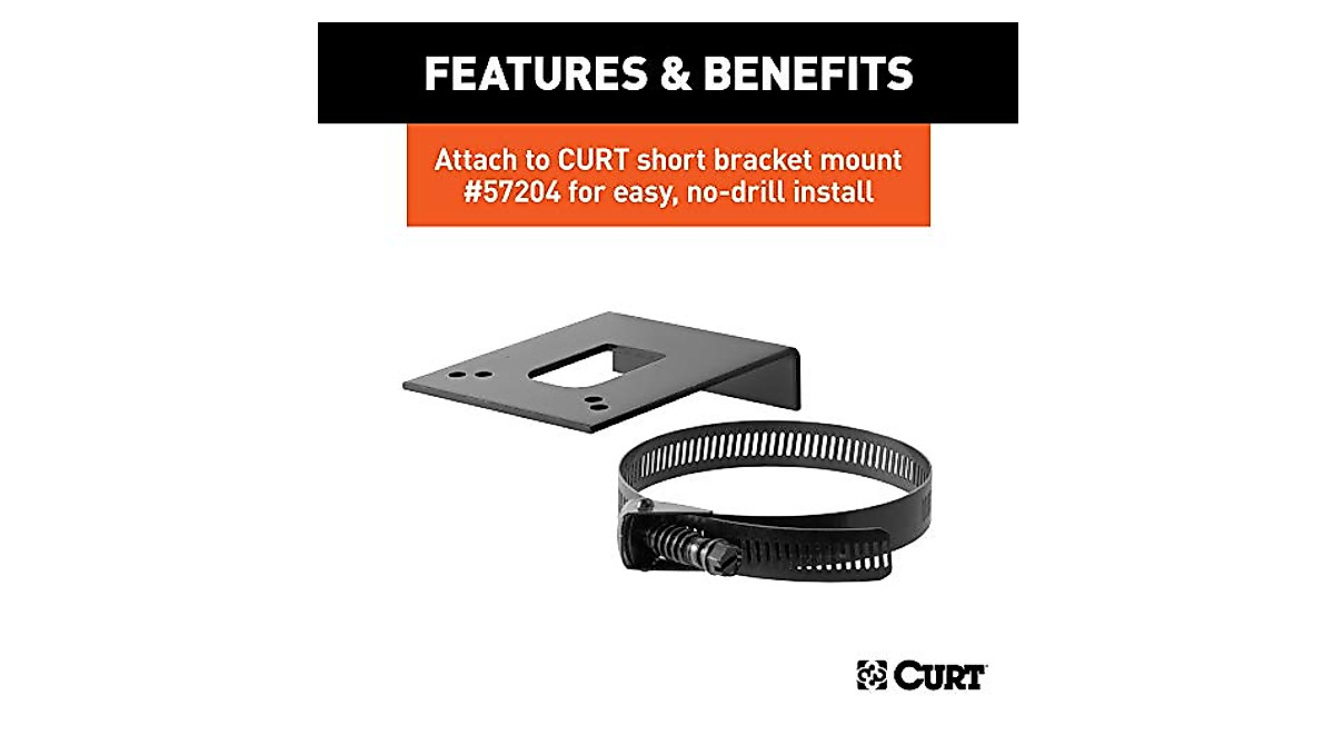 CURT 57208 Vehicle-Side Trailer Wiring Mounting Bracket - Durable ...