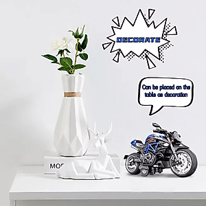 YA LE MING Motorcycle Toy,Kids Toy Motorcycle with Sound and Lights, Motorcycle Toys for Kids 3-9,Motorcycle Replica 1:12 Scale (Purple)