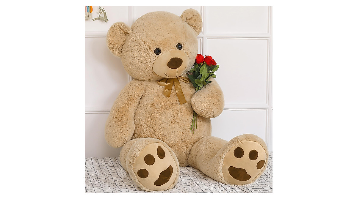 Tezituor Giant Teddy Bear 5 Feet - Soft Cuddly Love Gift for Any Occasion