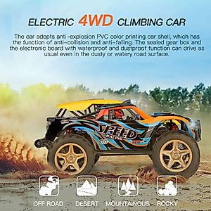 WLtoys 104009 1:10 2.4G Racing Remote Control Car 45KM/H 4WD Large Alloy Electric Remote Control Crawler Children's Toy 104009 1Battery